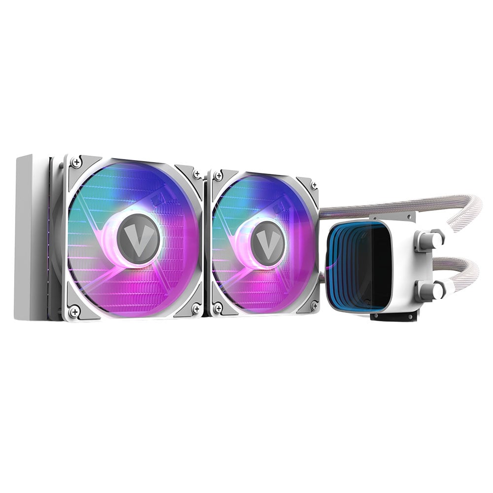 Vida Aquilo 240mm ARGB AIO CPU Liquid Cooler - White - CCL Computers