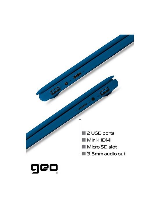 Geo GeoBook 110 Blue Bundle Intel Celeron Laptop - CCL Computers